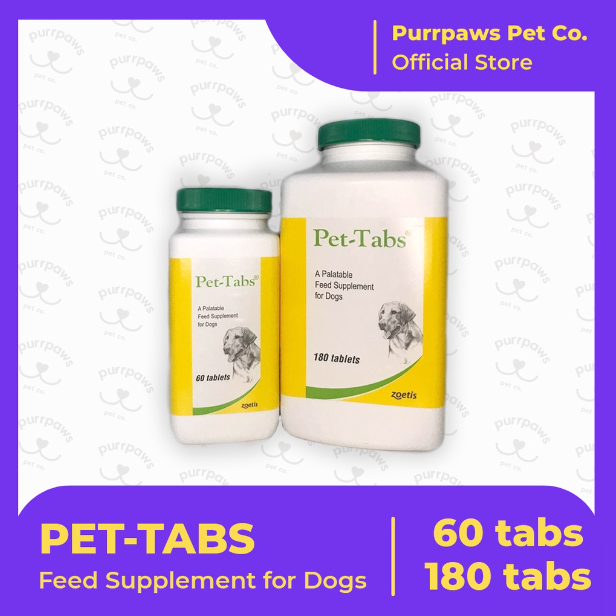 PET TABS Feed Supplement for Dogs (60-180 tablets) MAY 2025 Expiry ...
