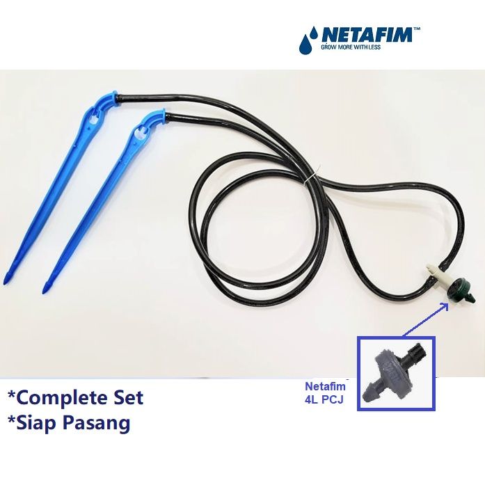Netafim (PCJ 4L) Dripper Set - 2 way [Irrigation / Fertigasi System ...