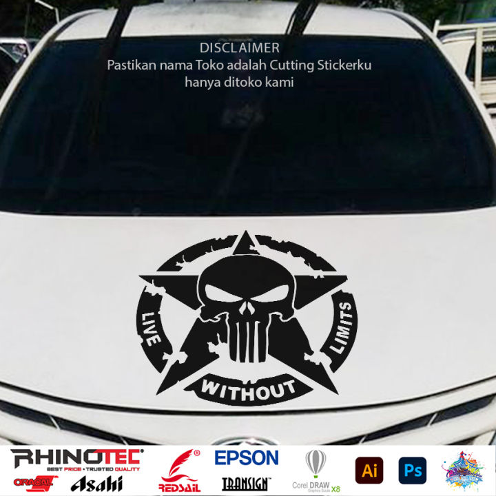 Cutting Stiker Live Without Limits Variasi Jeep Motor Mobil Sticker ...