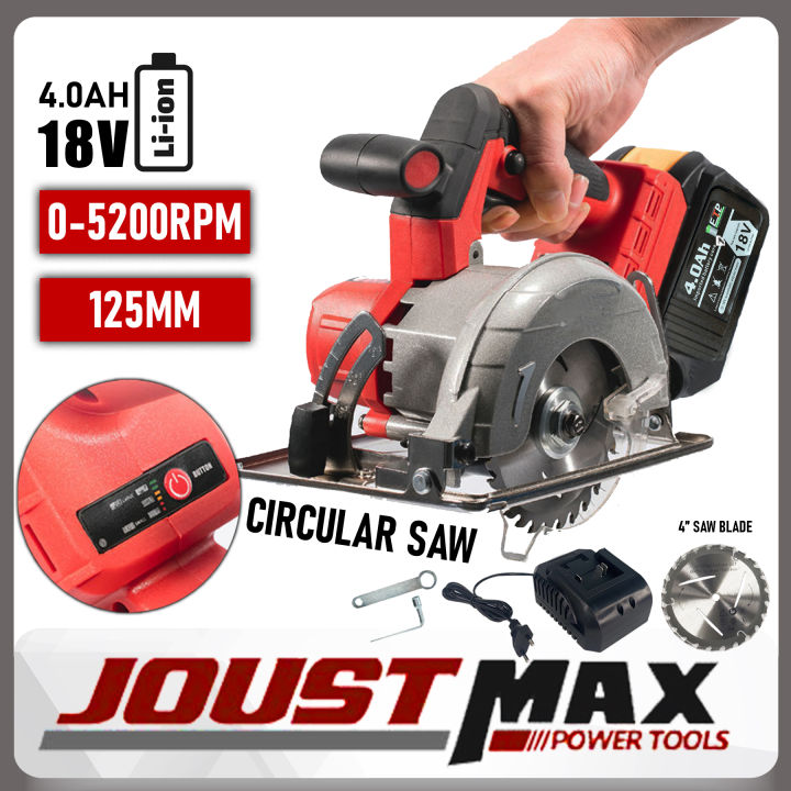 LDM-CS18V-1LI 18V Li-ion 5" 125mm CORDLESS CIRCULAR SAW HANDHELD POWER ...
