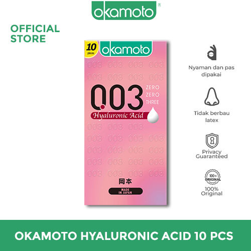 Okamoto Kondom 003 Hyaluronic Acid - 10 Pcs | Lazada Indonesia