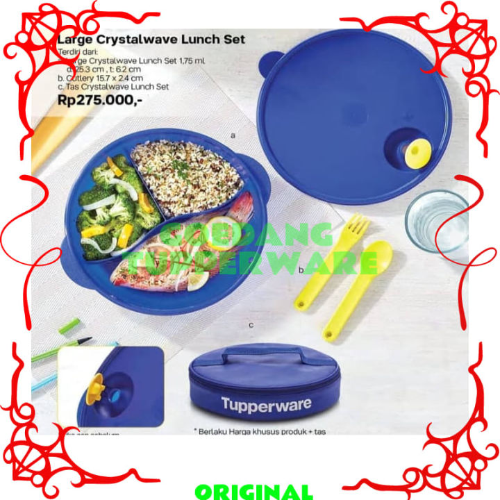 Lunch Box Tupperware-Set Tempat Makan Plastik Tebal Anak-Bento Box ...