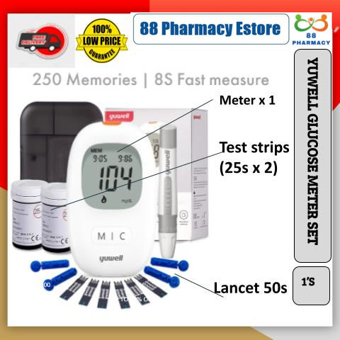 [KKM APPROVE] Yuwell Blood Glucose Monitor 710 (Diabetic Blood Sugar ...
