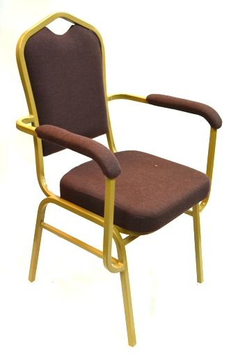 Banquet Chair with arm, Copper epoxy color frame | Lazada