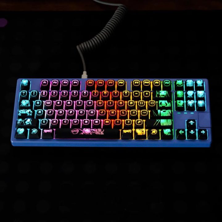 【ONLY KEYCAP】Demon Slayer Keycap 104 Keys OEM Profile Coating process ...
