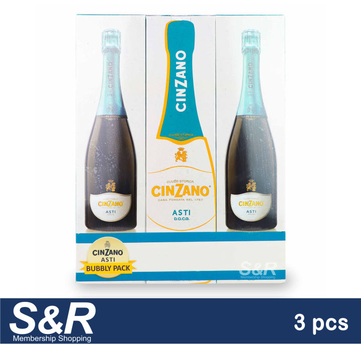 Cinzano Asti D.O.C.G. Sparkling Wine (750mL x 3 bottles) | Lazada PH