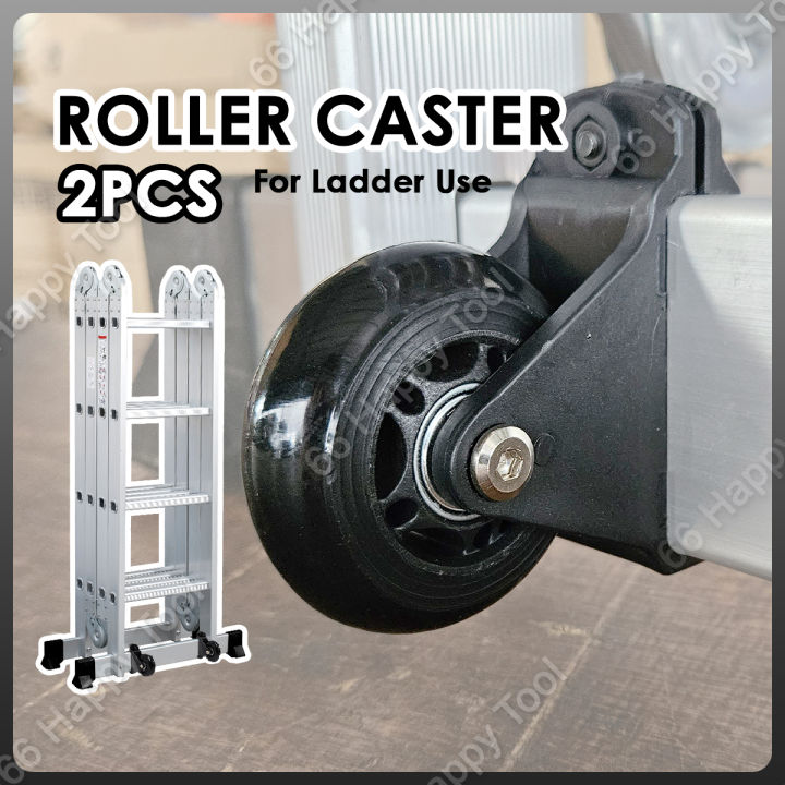 2pcs Caster Only Roller for Telescopic Ladder Wheels Multipurpose 2 ...