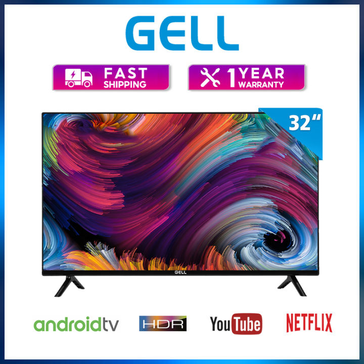 GELL smart tv 32 inches flat screen tv 32 inch led tv on sale Android ...