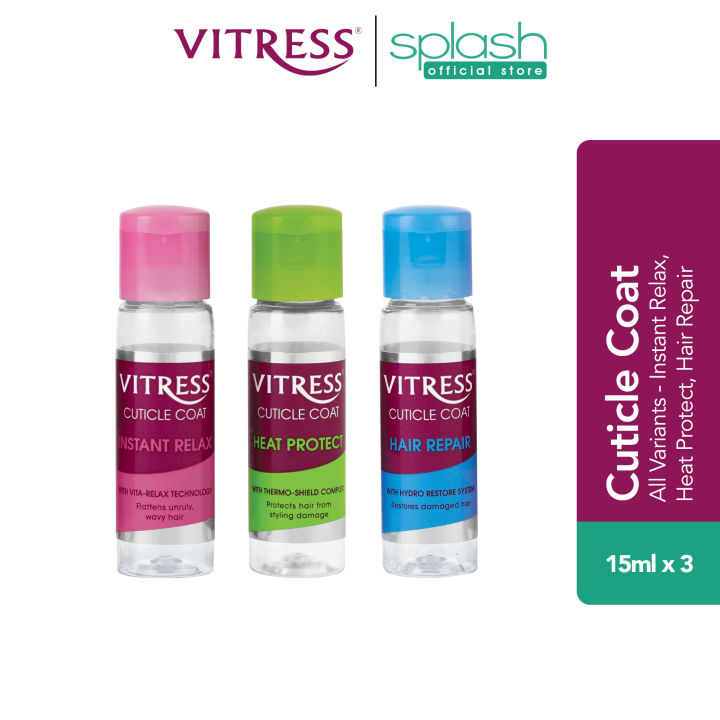 VITRESS HAIR TAMING TRIO 15mL: Instant Relax, Heat Protect & Hair ...