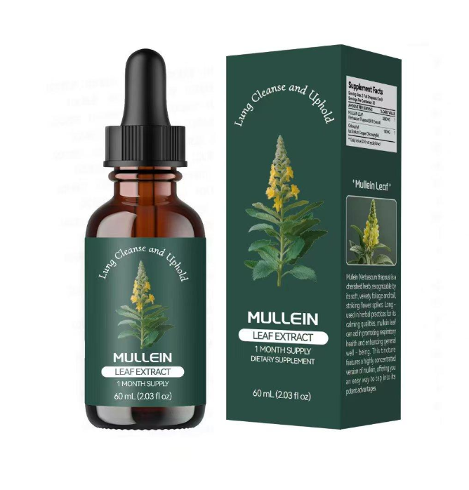 60ML Original Mullein Leaf Extract Drops Green Liquid with Chlorophyll ...