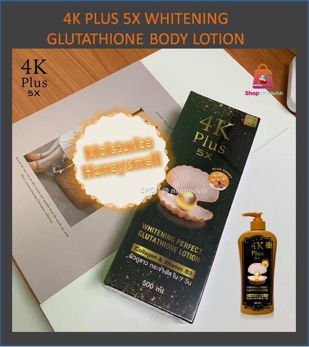 Brightening Body Glutathion Lotion with Honey 4K PLUS 5X 500ml | Lazada ...