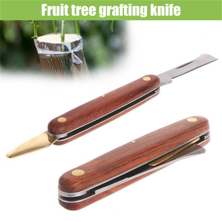 Garden tools Rosewood Handle, double budding knife, tree grafting knife ...