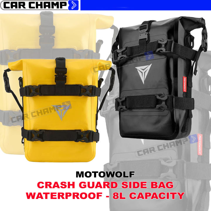 Motowolf Waterproof Crash Bar Side Bag for Motorcycle / Big Bikes ...
