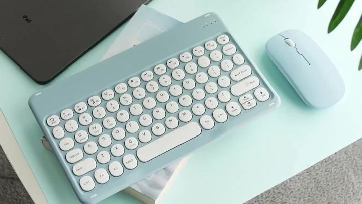 round Parts Bluetooth Keyboard Mobile Phone Tablet Computer Magnetic ...