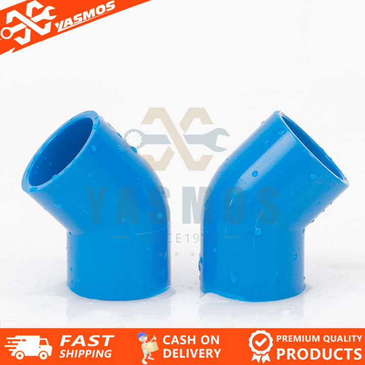 PVC Blue Water Fittings 1/2" 3/4'' 1''45 Degrees | Lazada PH