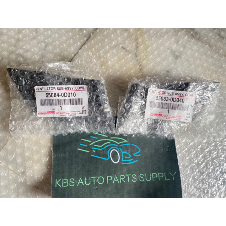 ORIGINAL TOYOTA VIOS NCP93 WIPER PANEL COVER KANAN-55083-0D040 KIRI-55084-0D010 | Lazada