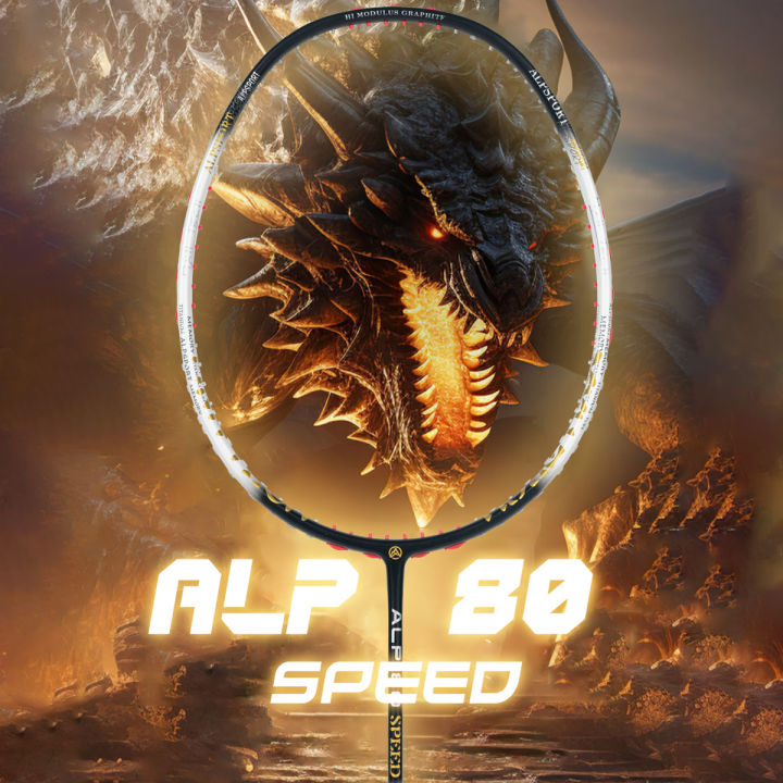 ALP ALP80 badminton racket set up to 38lbs ultra-light titanium alloy ...