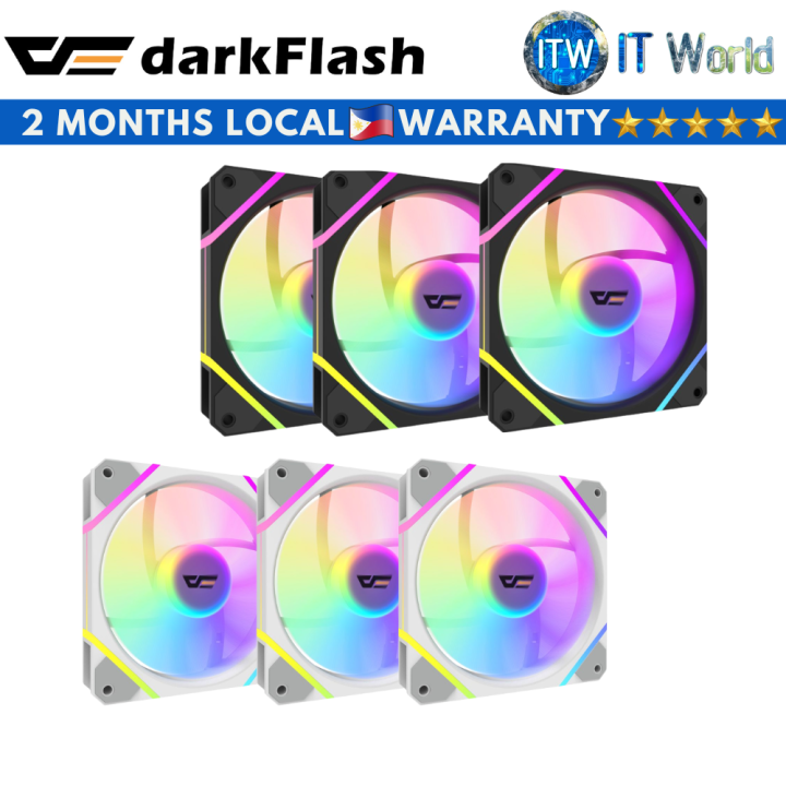 Itw | Darkflash DM12F ARGB 3 in 1 Cooling Fan (Black | White) | Lazada PH