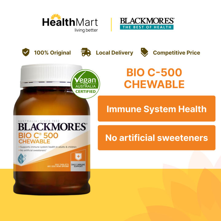 [SG] Blackmores Bio C-500, 50 / 200 Chewable Tablets (Boost Vitamin C ...