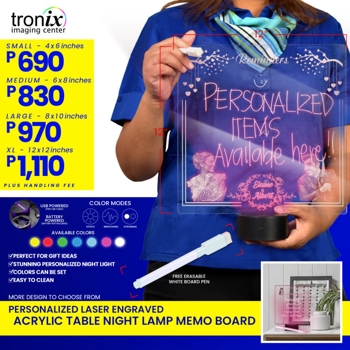 troniximaging Tronix Imaging Center Personalized 3D Night Light LED ...