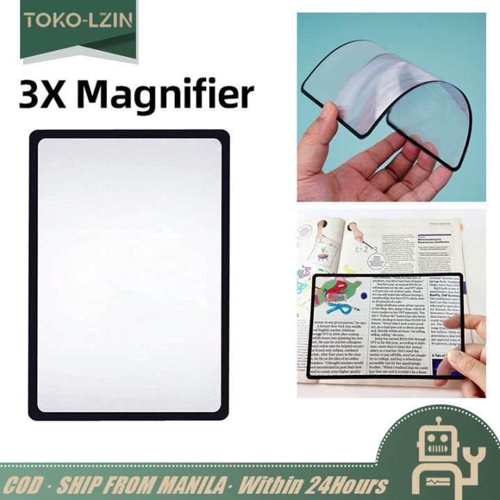 Magnifying Glass Reading Book Aid Lens Magnifying Glass for Reading A5 ...