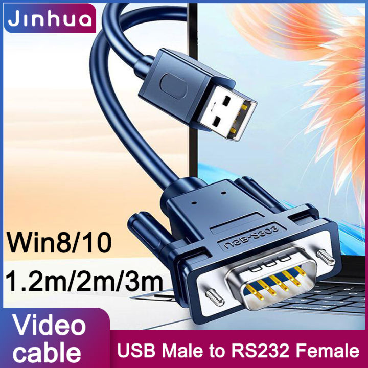 Jinhua USB to DB9 RS232 male Serial Data Cable Adapter USB COM Port DB9 ...