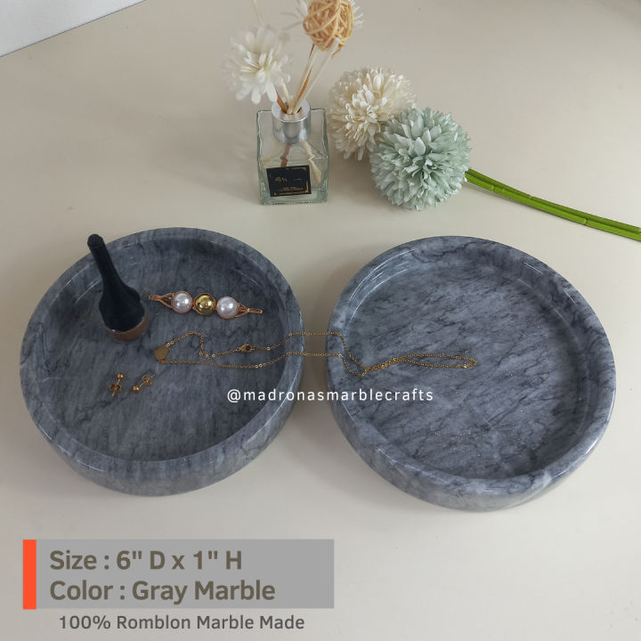 TABLE ORGANIZER GENUINE MARBLE ROUND TRAY | HANDMADE | Lazada PH