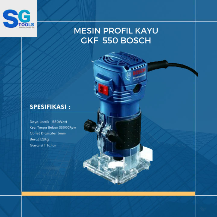 Mesin Profil kayu bosch Router GKF 550 BIG SALE | Lazada Indonesia