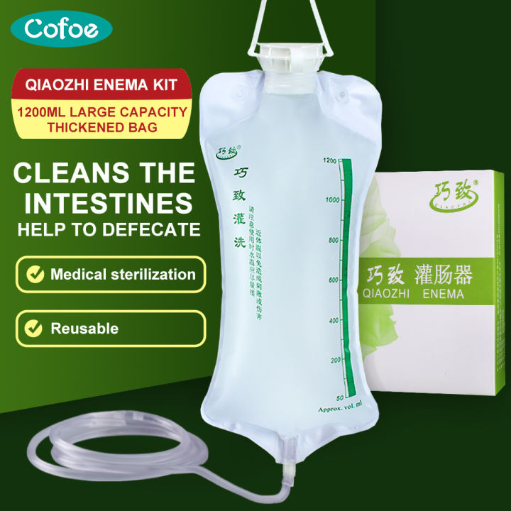 [Duolami shop] Cofoe 1200ml Enema Cleaning Kit Coffee Enema Douche Bag ...