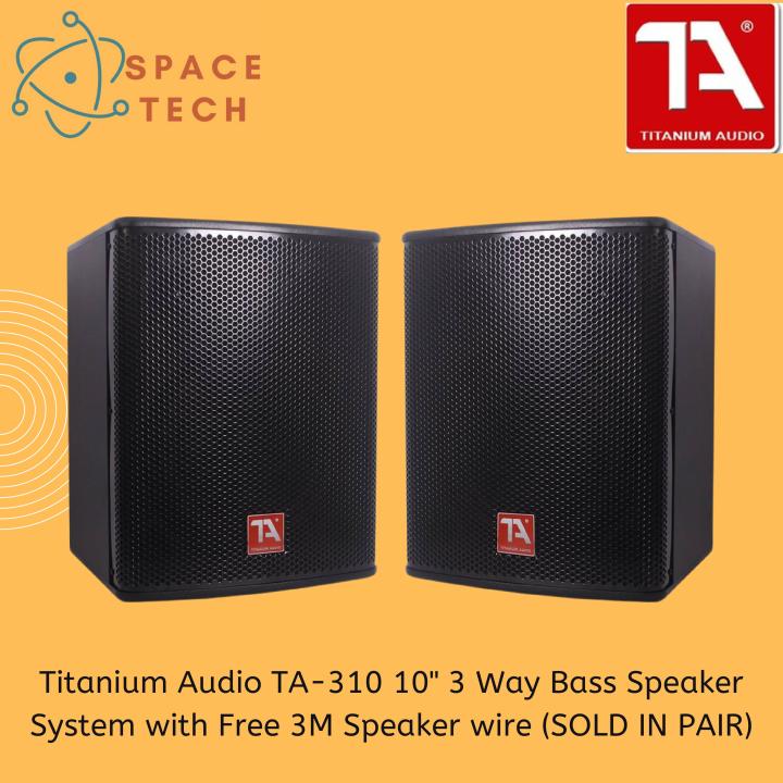 Titanium Audio TA-312 12" 3 Way Bass Speaker System with Free 3M ...