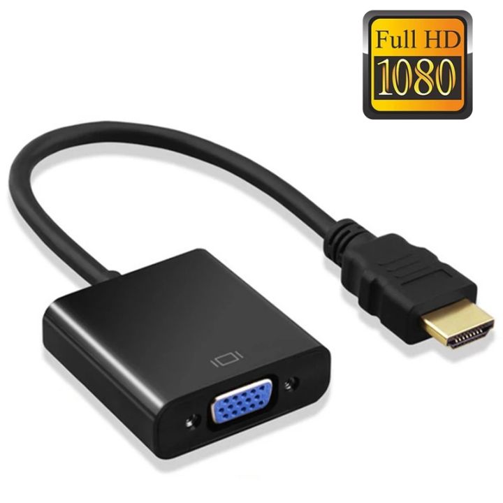 ตัวแปลง HDMI เป็นสาย VGA HD 1080P HDMI ตัวผู้ไปเป็นแหล่งจ่ายไฟเสียงตัว ...