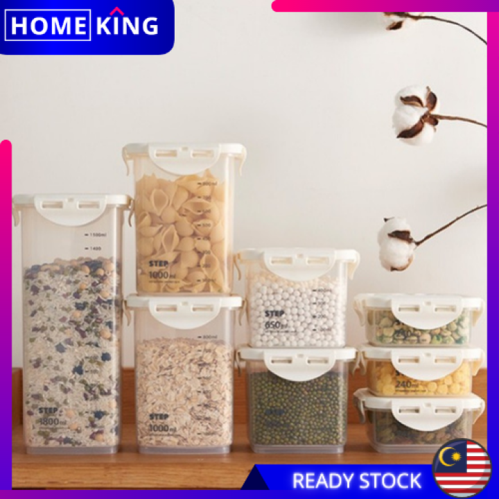HOMEKING｜Food Storage Box Plastic Airtight Container Transparent Clam ...