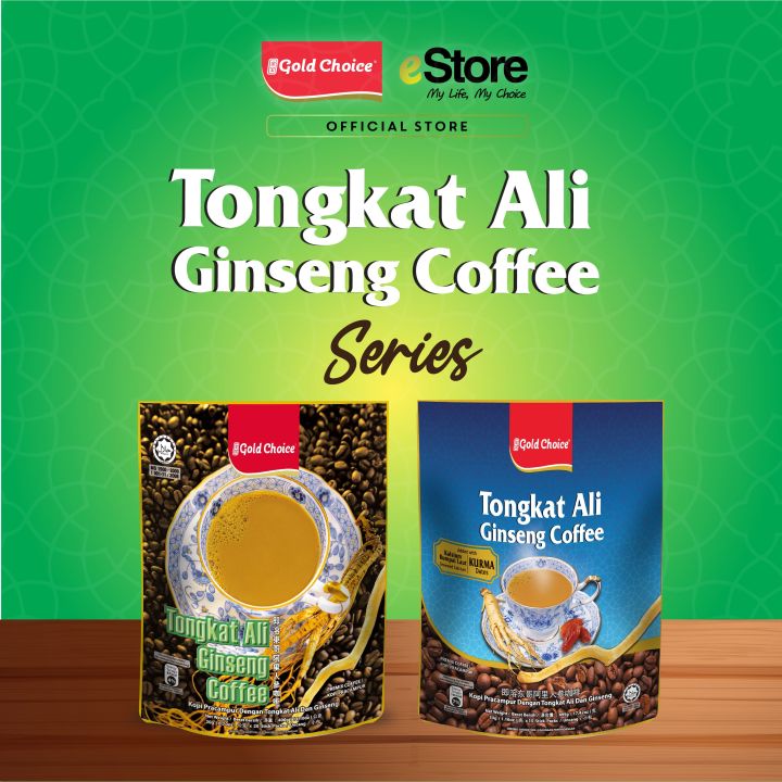 GOLD CHOICE Kopi Dengan Tongkat Ali dan Ginseng / Tambah Kurma | Tongkat Ali Ginseng Coffee ...