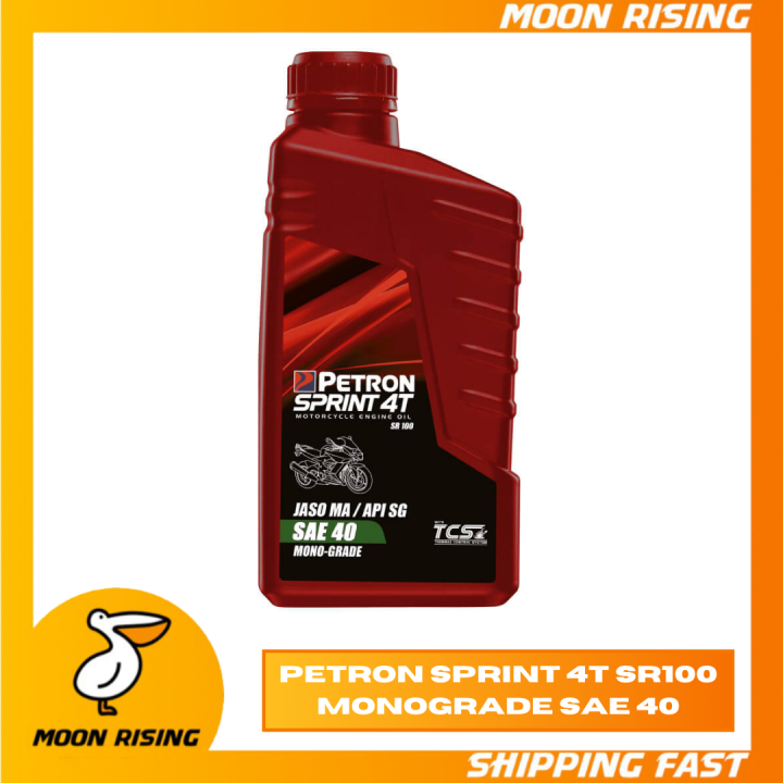 Petron Sprint 4T SR100 Monograde Motorcycle Oil SAE 40 (1 Liter ...