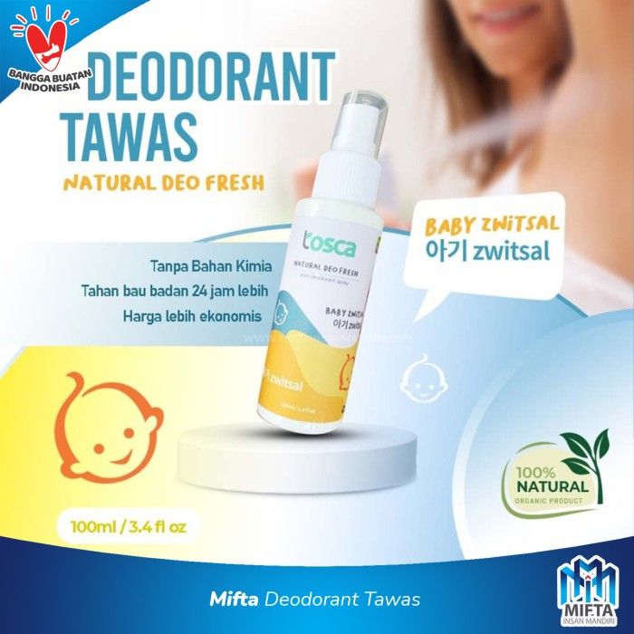 DEODORANT TAWAS / NATURAL DEO FRESH 100ML TOSCA / DEODORAN SPRAY TAWAS ...