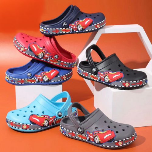 Nook Fashion Boys Cars Crocs for Kids Cute Children Slippers Lightning ...