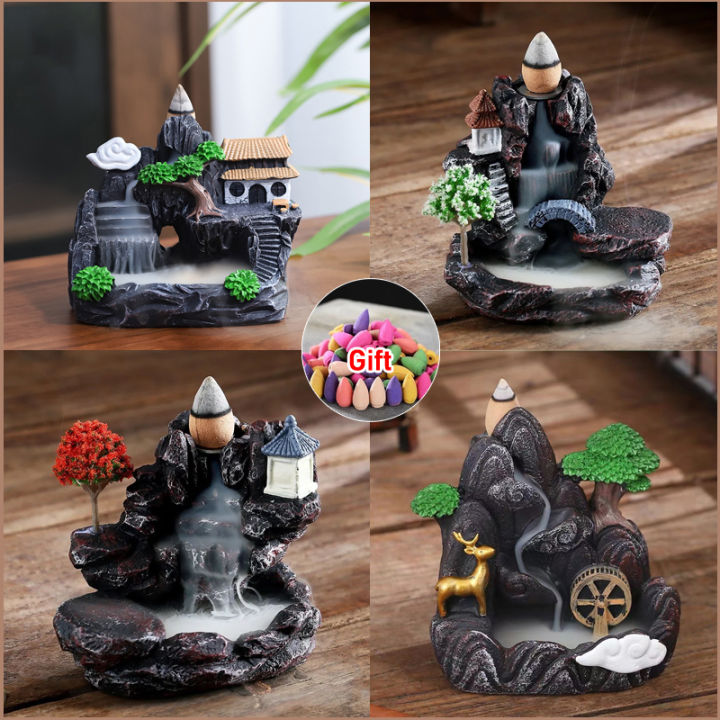 Dupa Burner Ornamen Kreatif Baru Alpine Air Mengalir Aromaterapi Burner ...