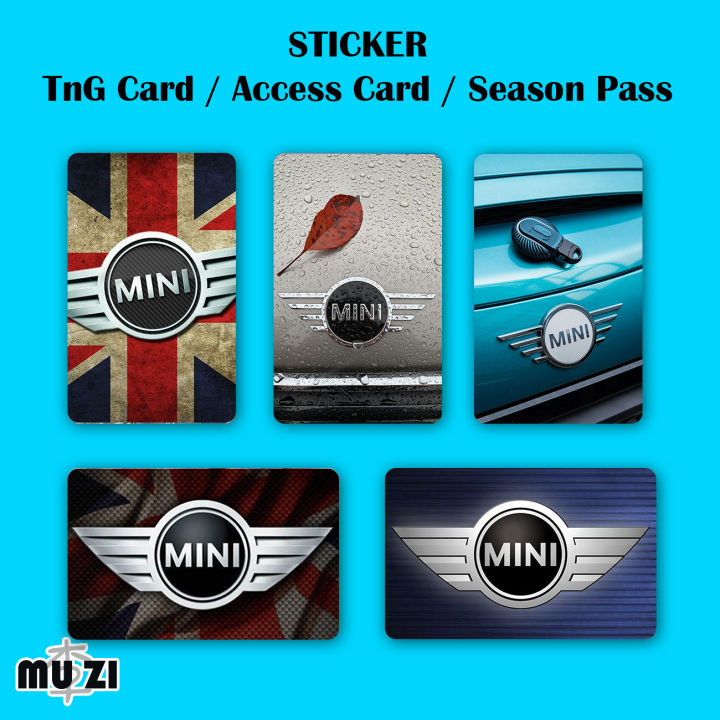 Mini Cooper TnG Card STICKER NFC STICKER Waterproof Thick Hard Material ...