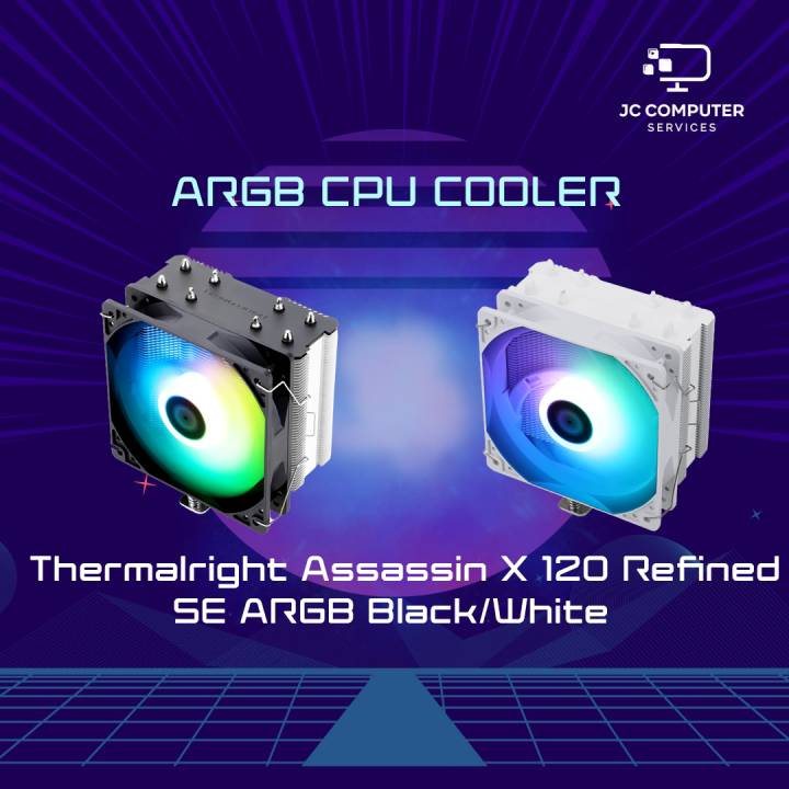 Thermalright Assassin X 120 Refined SE ARGB Black White CPU Air Cooler ...