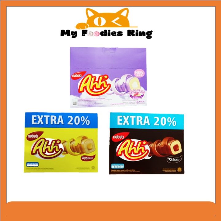 Nabati Ahh' 4g x 20pcs Chocolate / Cheese Extra 20% / Korean Goguma / Strawberry [My foodies ...