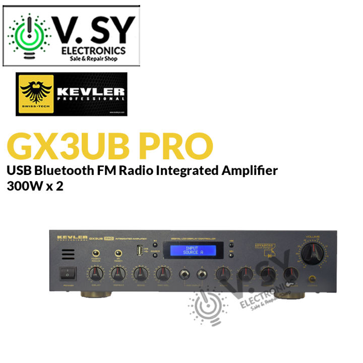 Original 2024 Kevler GX-3UB PRO 300W X 2 USB Bluetooth FM Professional ... Original 2024 Kevler GX-3UB PRO 300W X 2 USB Bluetooth FM Professional ...