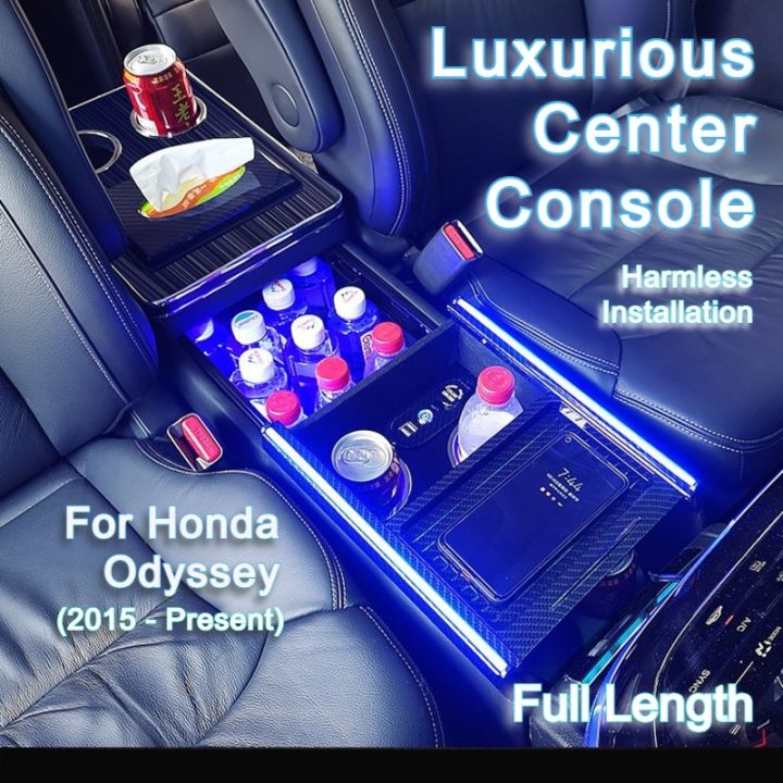 Honda Odyssey Center Stroage Box Console With LED Ambient Light Dual ...