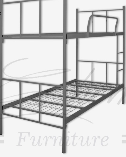 EE HOME 3V Powder Coat Metal Double Decker Bed Katil Bujang Dua Tingkat ...