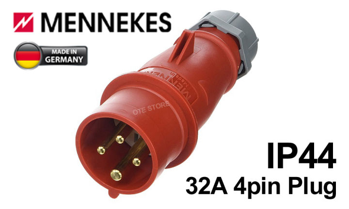 Mennekes Plug AM-TOP® #13516 32A 4pin IP54 Plug (Made in Germany) | Lazada
