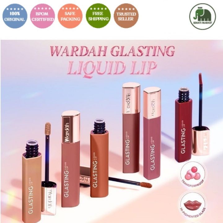 ֍SEHATI֎ WARDAH Liquid Lip Glasting Indonesia 3.5g | Lazada Indonesia