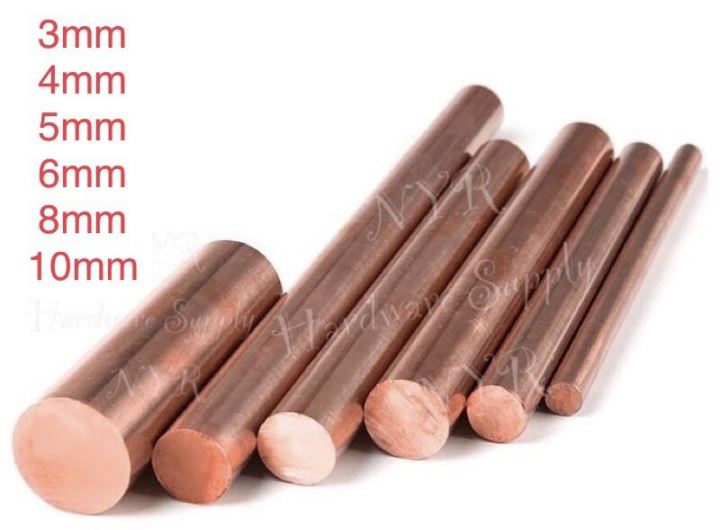 Copper Rod 3mm 4mm 5mm 6mm 8mm 10mm Copper Round Bar Solid / Copper ...
