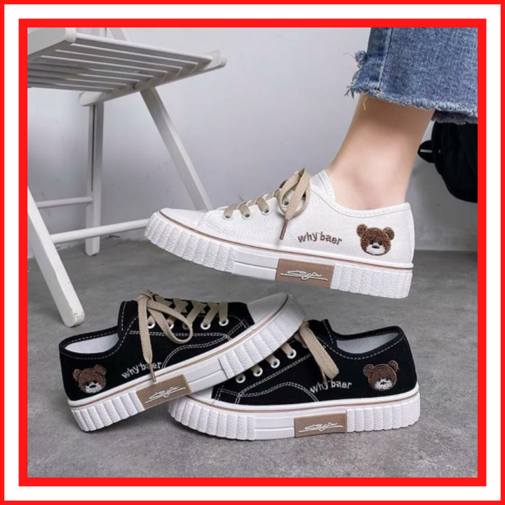 Sepatu sneakers cewek model masa kini 2022 nyaman empuk modis trendy ...