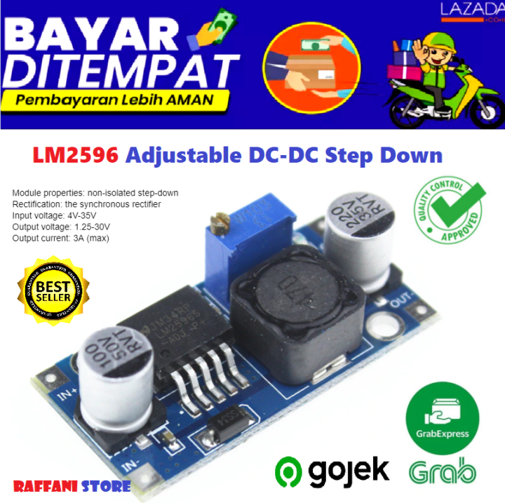 LM2596 Adjustable DC-DC Step Down Module | Lazada Indonesia