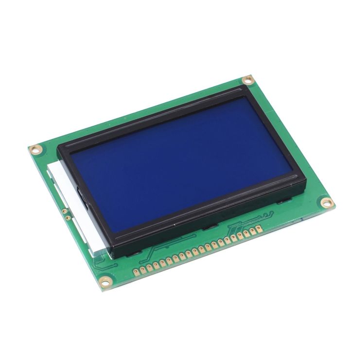 128*64 Dots Lcd Module 5v Blue Screen 12864 Lcd With Backlight St7920 Parallel Port Lcd12864 ...