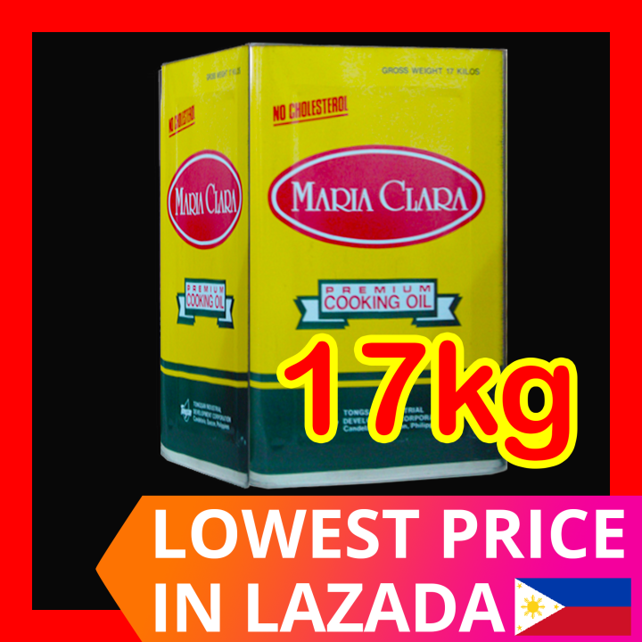 17kg 15L 3.9gal MARIA CLARA Pure Vegetable COOKING OIL Coconut Oil for ...